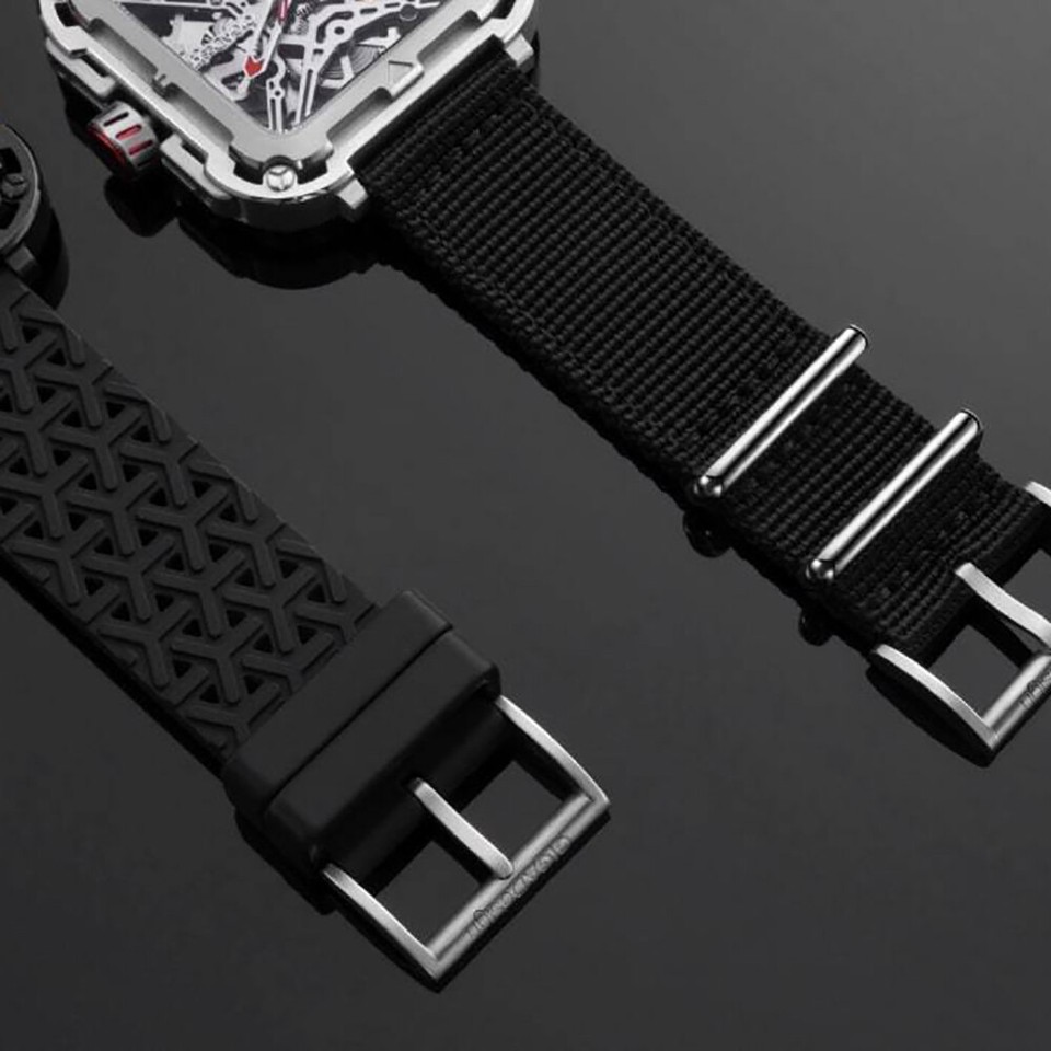 CIGA Design X Series Automatic Openworked Steel Square Black Men's ...