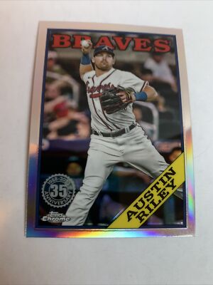 2023 Topps Chrome Baseball Austin Riley Card #88BC-3 Insert Atlanta ...