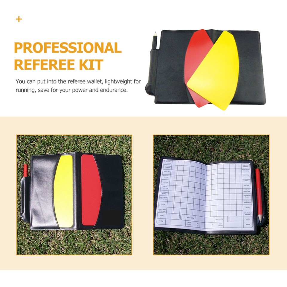 2 Sets Professional Referee Kit Cards Football Soccer Ref Cards Soccer ...