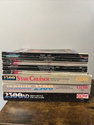 VTG Huge Lot GDW Traveller RPG Books: 2300, 2300AD, + MORE, 18 Books ...