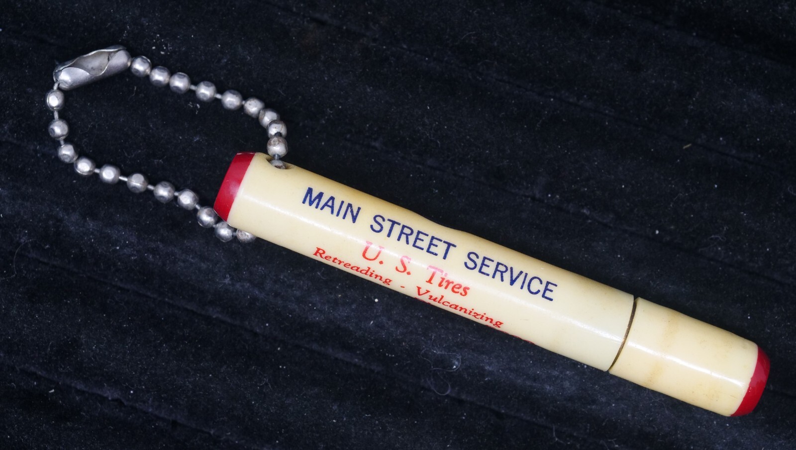 Vintage Insurance License Holder Keychain US Tire Main Street Tire ...