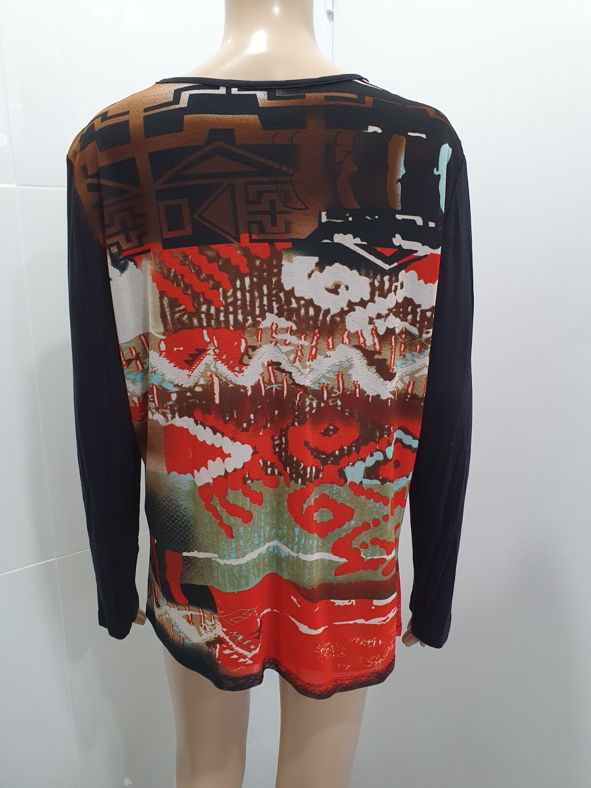 C C COLLECTION TAG 16 LONG SLEEVE BLACKK EARTH COLOUR TOP | eBay