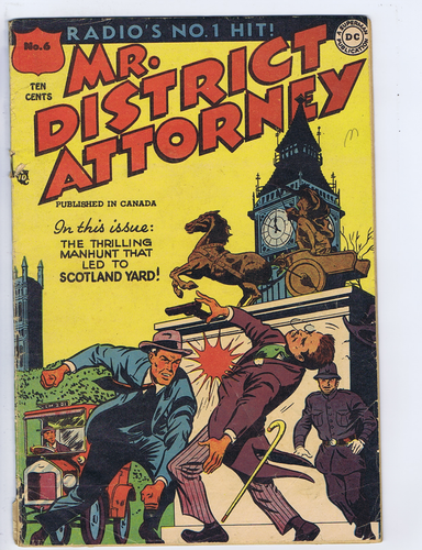 Mr. District Attorney #6 Simcoe 1949 CANADIAN EDITION, Radio's No. 1 ...