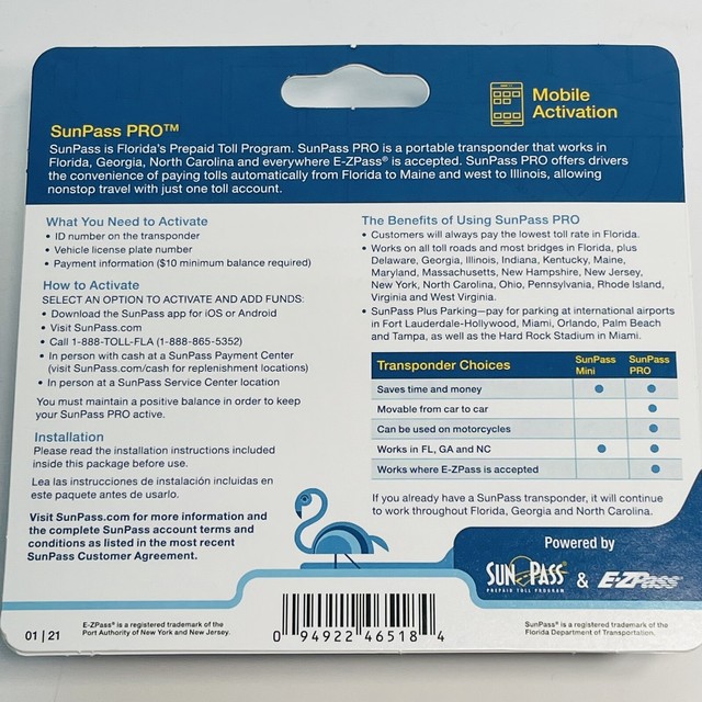 Buy SunPass Pro Ezpass Compatible Moveable Toll Transponder online | eBay