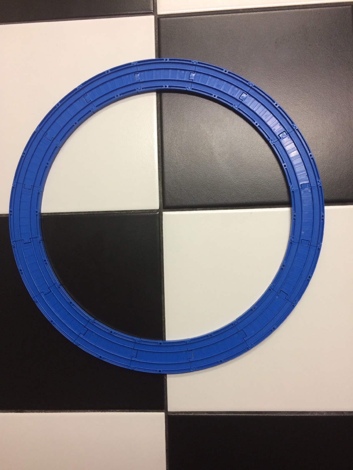 Set of 16pc 4inch Curved Blue Train Tracks | eBay