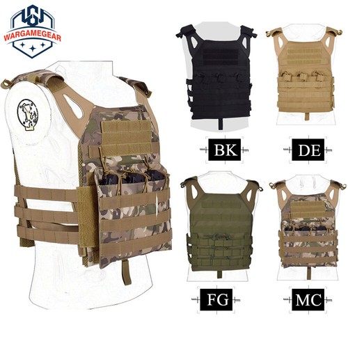 Tactical JPC Plate Carrier Airsoft Vest MOLLE Body Camo Military ...