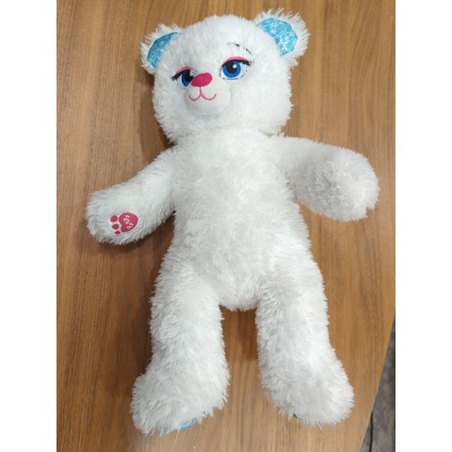Build A Bear Disney Frozen Elsa White Teddy Bear Plush 17" ~ Excellent ...