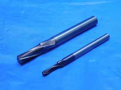 2pcs VARDEX 24 TPI CARBIDE THREAD MILLS 24UNF 3/8 X 24 & 5/16 X 24 .375 ...