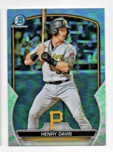 2023 Bowman Lunar Glow Refractor Henry Davis Pirates B-296 | eBay