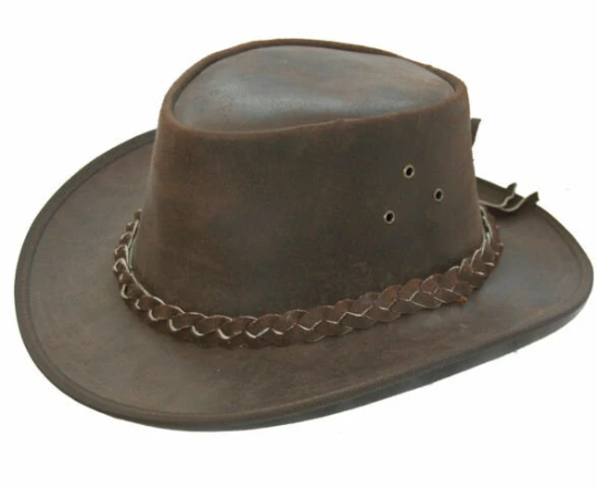 Genuine Australian Western Real Leather Cowboy Outback Hats All Colors ...