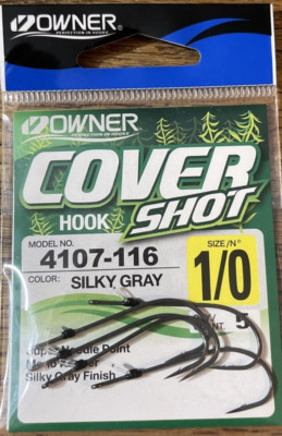 Owner Cover Shot Hook Size 1/0-1pk of 5pcs-BRAND NEW-SHIPS N 24 HOURS ...