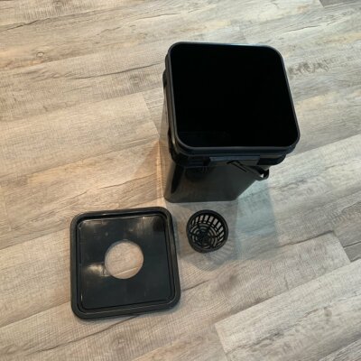 Hydroponic DWC 5 Gallon Square Bucket with Cover and 4" Net Pot - 5 ...