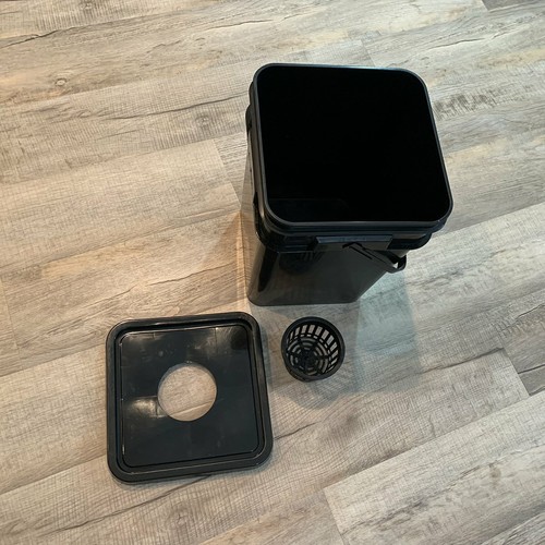 Hydroponic DWC 5 Gallon Square Bucket with Cover and 4" Net Pot - 6 ...