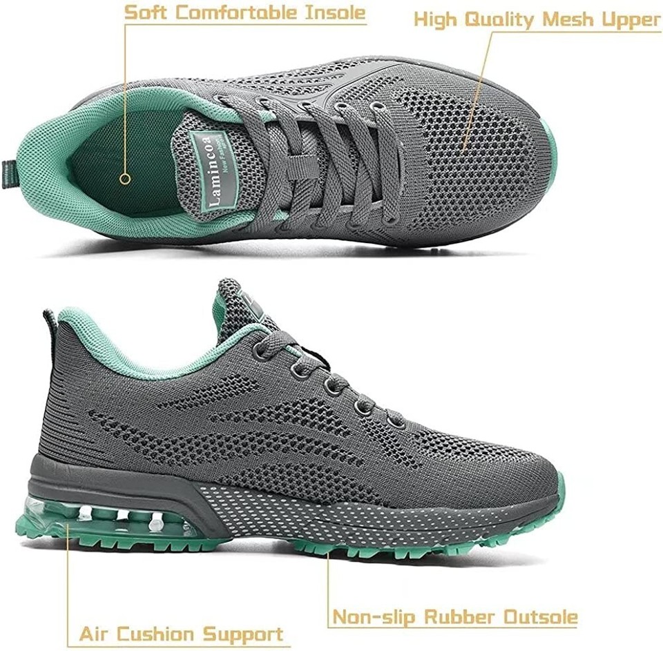 Women's Air Running Shoes Breathable Walking Sneakers, Athletic Casual ...