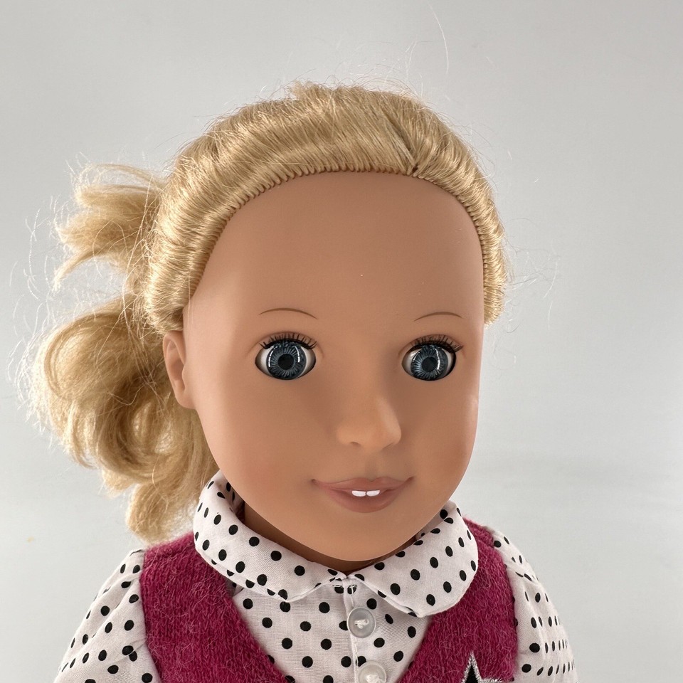 Our Generation Hally 18" Posable School Doll Outfit Girl Blonde Hair ...