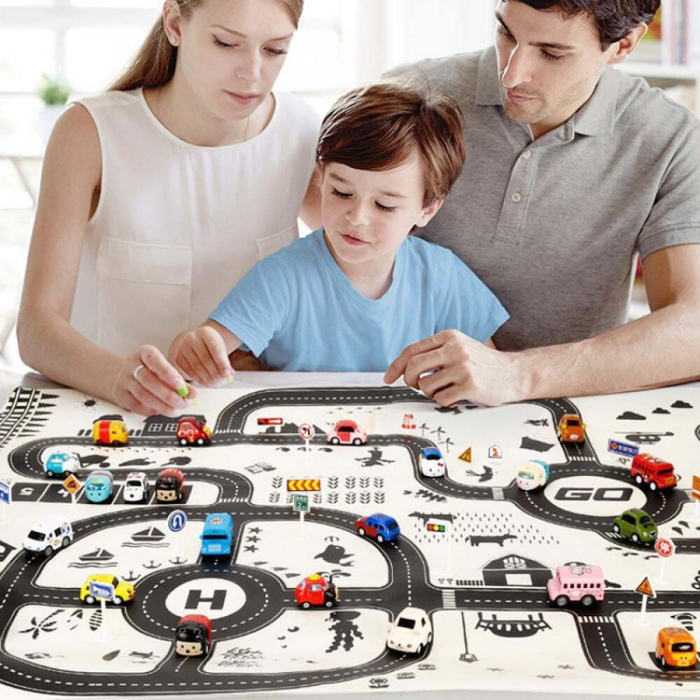 Waterproof Children's Mats Baby Kids Rug City Traffic Carpet Car Play ...