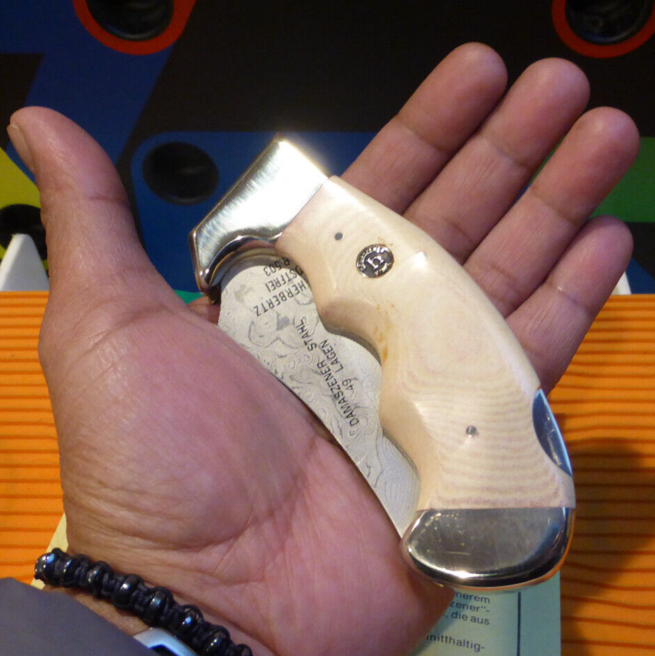 ULTRA RARE Herbertz Damazsener Stahl Messer Model NR. 503 Folder Knife ...