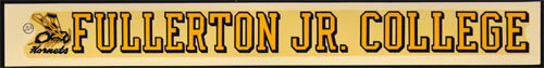 Fullerton Junior College _RARE ORIGINAL_ 1940's Decal vtg Hornets ...