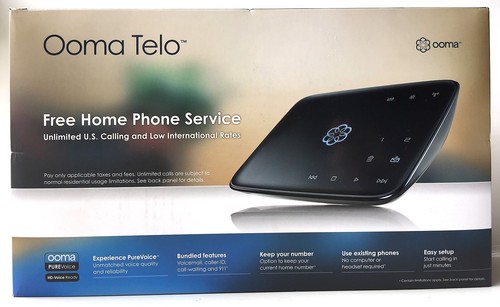 Ooma Telo Free Home Phone Service | Bluetooth | Ethernet (RJ-45 ...
