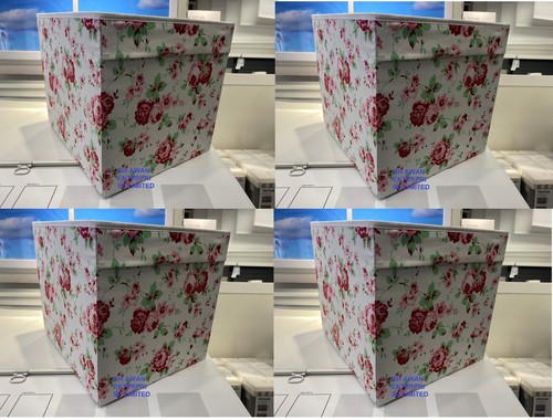 New PACK OF 4 IKEA DRONA Storage Boxes for Kallax Shelves Folding ...