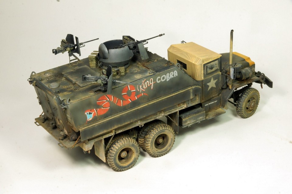 PreSale US Gun Truck M54 + M113 Vietnam war 1:35 Pro Built Model | eBay