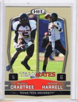 Michael Crabtree / Graham Harrell 2009 Sage Hit Teammates #55 ROOKIE | eBay