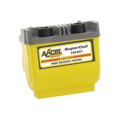 Accel Motorcycle Dual Fire Super Ignition Coil - Yellow - 2.3 Ohms ...
