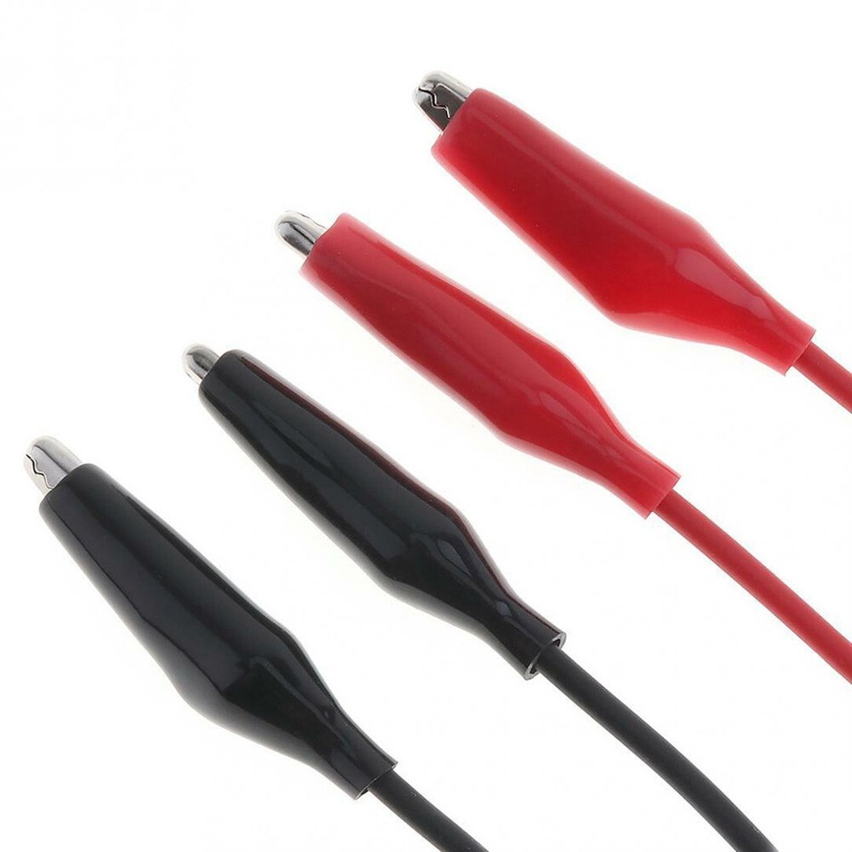 6PCS Double Ended Crocodile Wire Alligator Clip Electric Test Cable ...