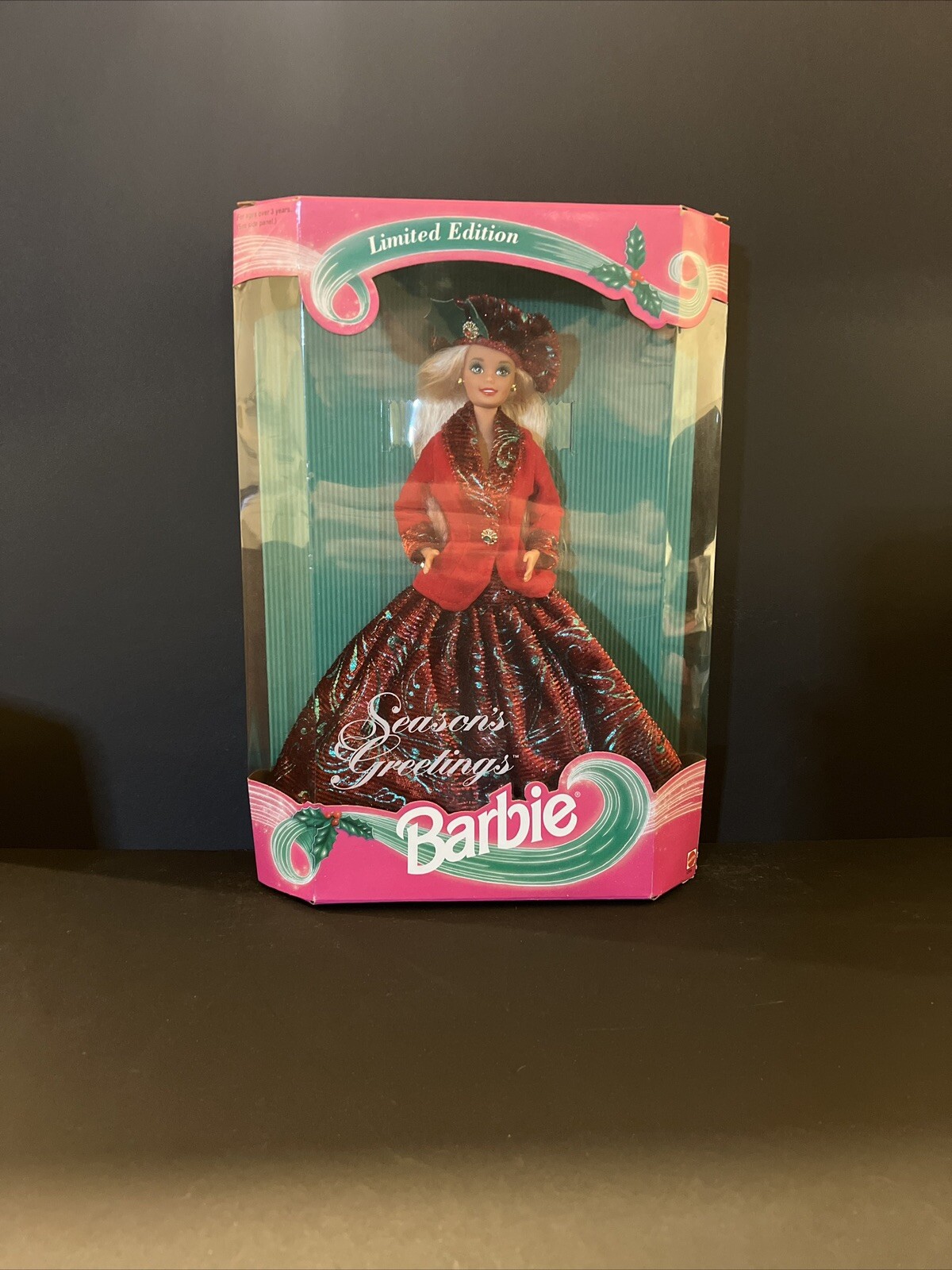 Barbie Season's Greetings Limited Edition Barbie Doll 1994 Mattel 12384 ...