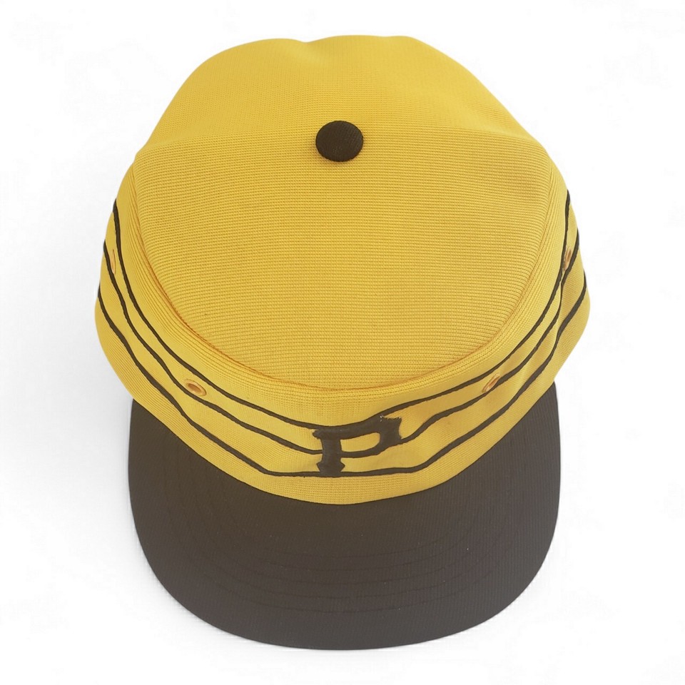 Vintage MLB Pittsburgh Pirates Yellow Baseball Pillbox Hat Fits Youth 3 ...