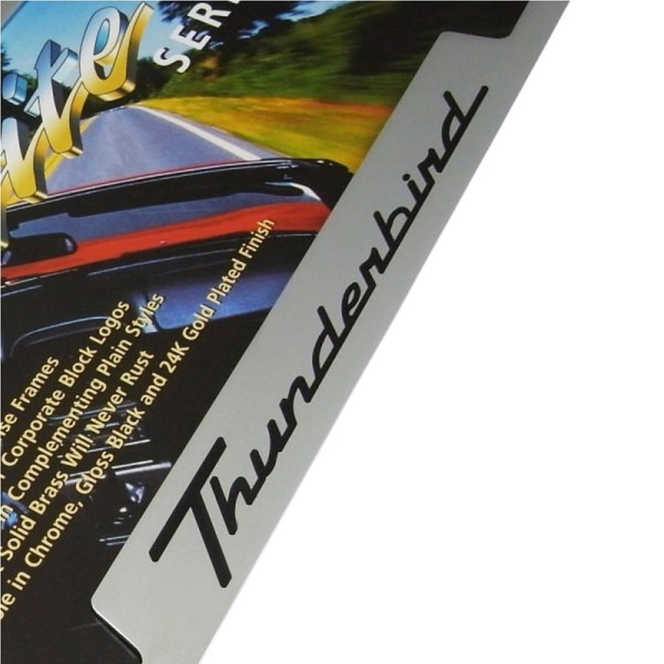 Ford Thunderbird License Plate Frame (Chrome) | eBay