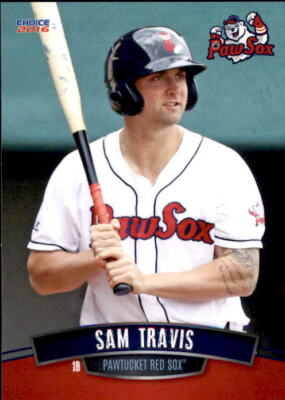 2016 Pawtucket Red Sox Choice #28 Sam Travis Clermont Florida FL ...