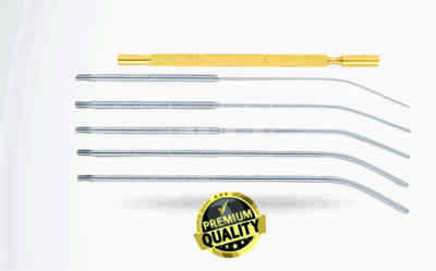 Mini Cervical Dilator Set (Set of 5 Pieces with Gold Handle) with Case ...