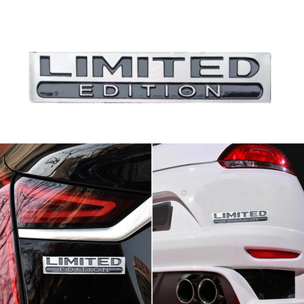 Universal 3D Limited Edition Logo Car Chrome Emblem Badge Trunk Decal ...