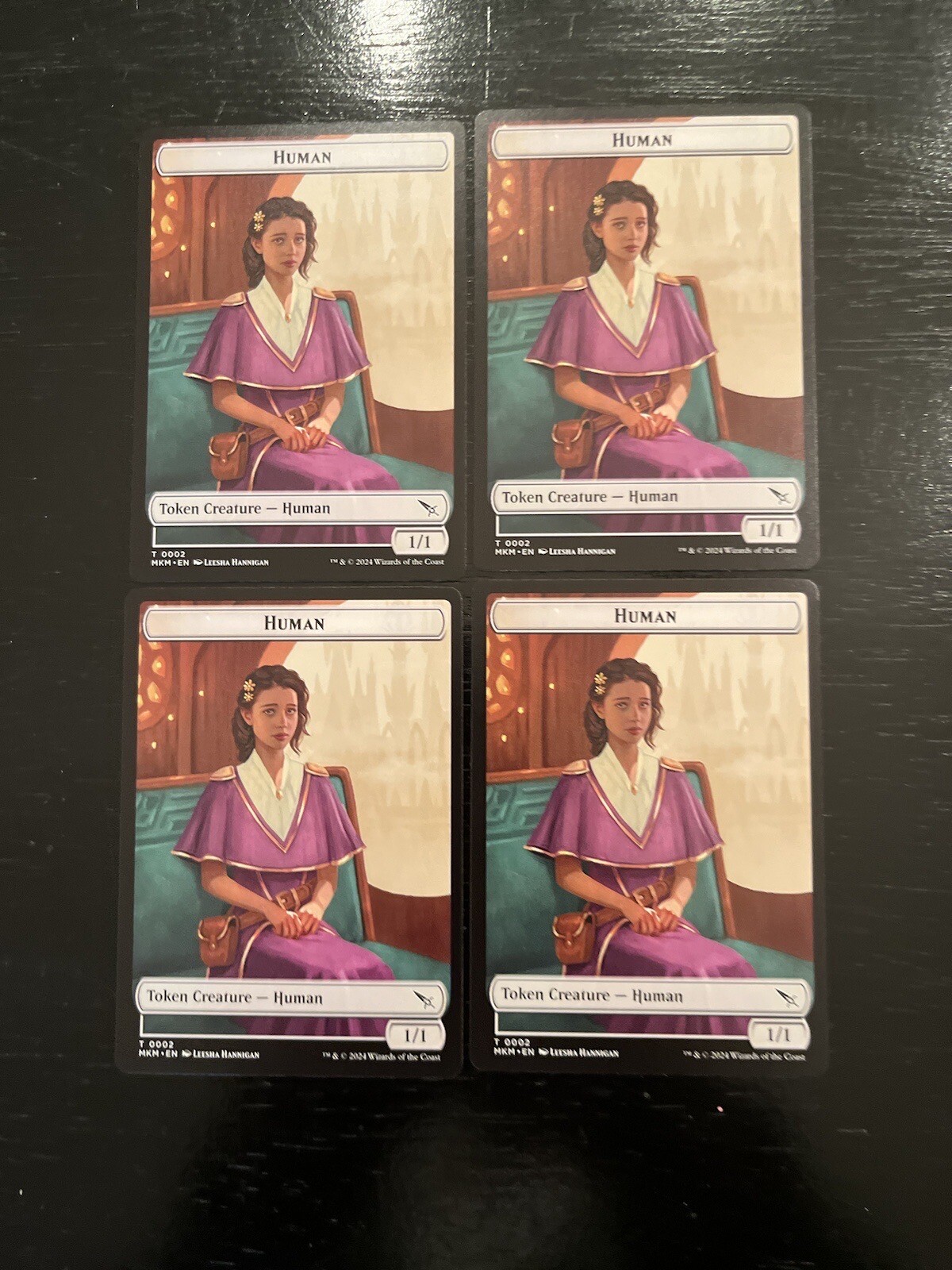Human Token 0002 X4X NM/M Murders at Karlov Manor MKM MTG | eBay