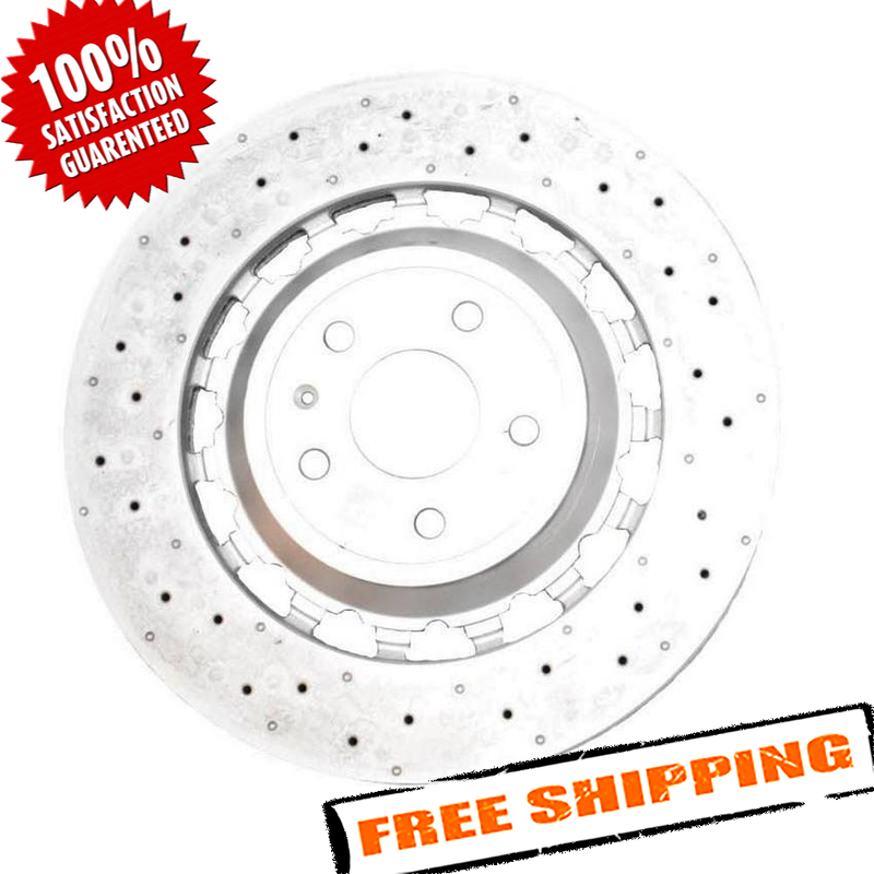 SHW Performance AFX44215 Front Drilled-Dimpled Lightweight Brake Rotor ...
