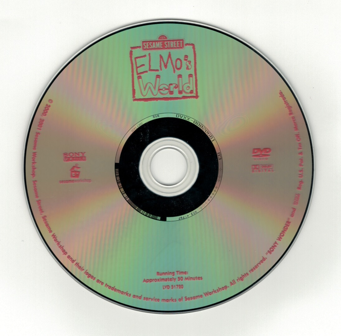 Sesame Street - Elmos World - Dancing, Music & Books (DVD disc) 2000 | eBay