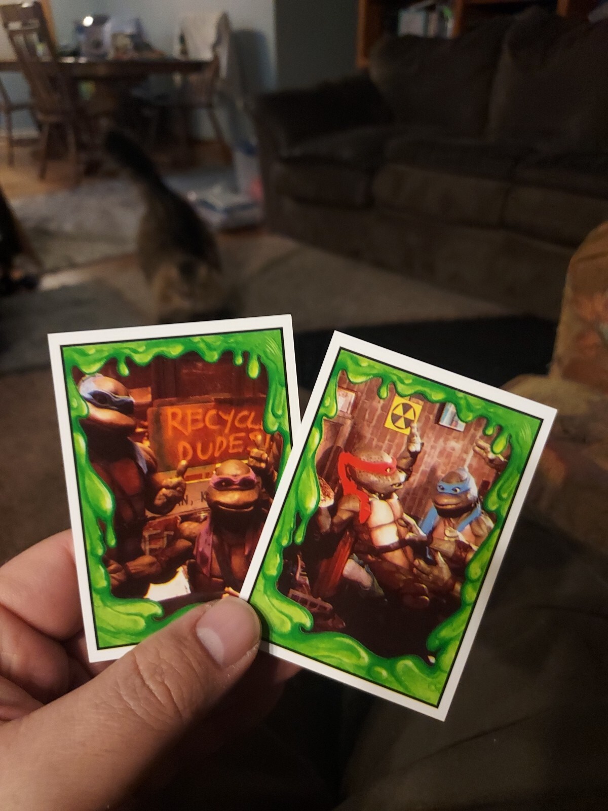 Lot of 2 Vintage 1991 TMNT Teenage Mutant Ninja Turtles Stickers Cards ...