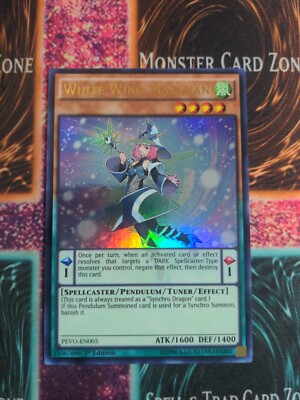 Yu-Gi-Oh! White Wing Magician Pendulum Evolution PEVO-EN005 1st Ed ...