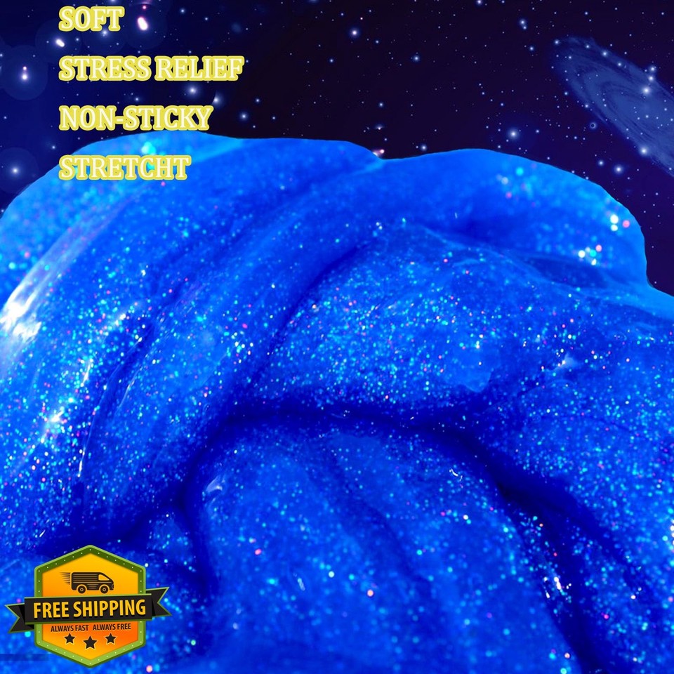 24pk Blue Galaxy Star Slime Kids Party Favor Stress Relief Toy | eBay