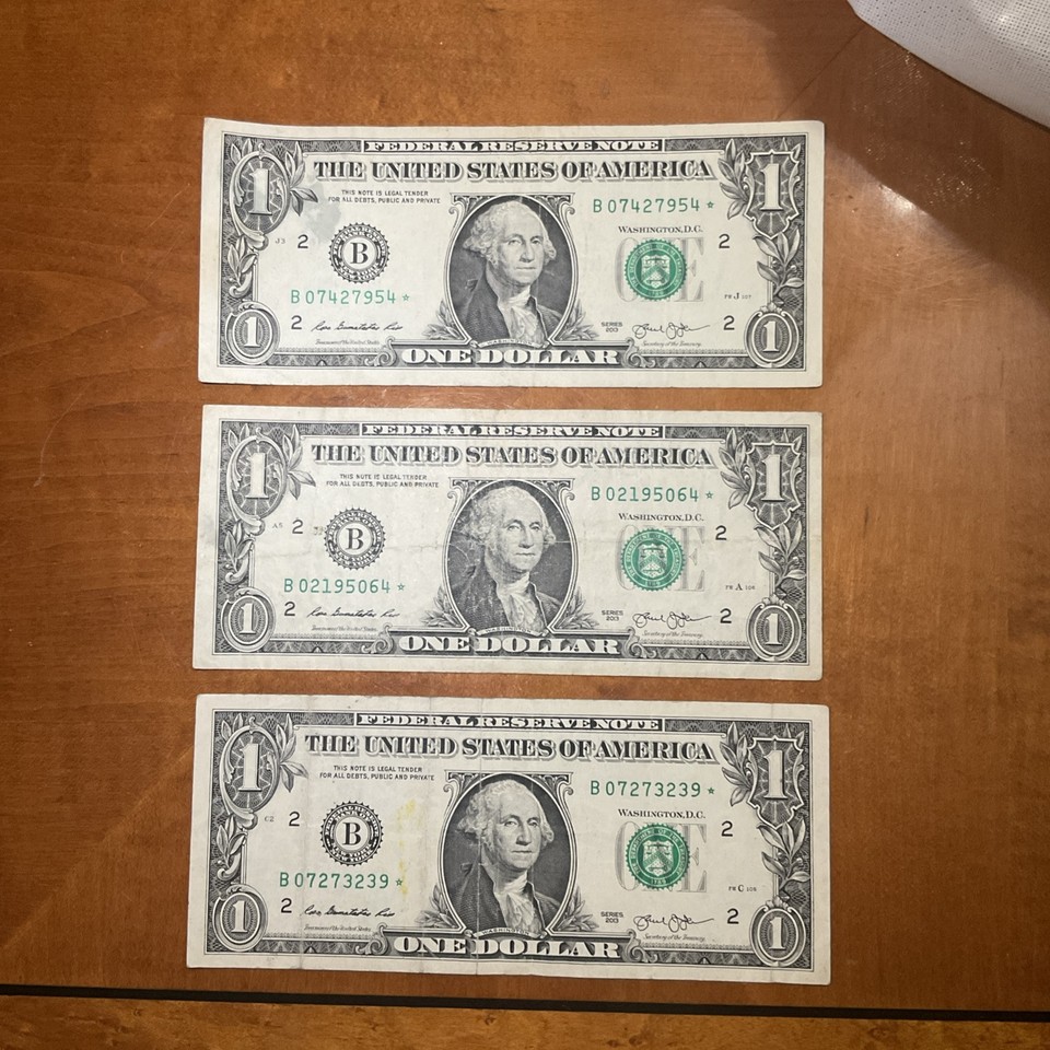 One Dollar Bill 2013 B Series Error Star Note | eBay