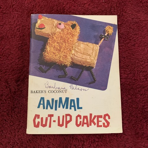 Vtg Baker’s Coconut Animal Cut-Up Cakes Pamphlet 1959 General Foods ...