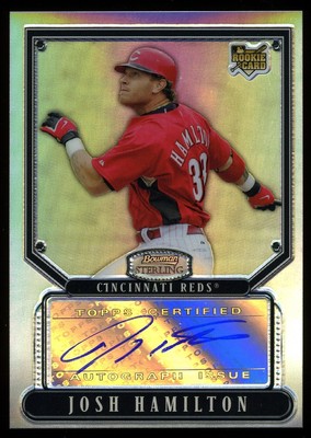 JOSH HAMILTON 2007 Bowman Sterling Refracto Rookie AUTOGRAPH #BS-JH ...