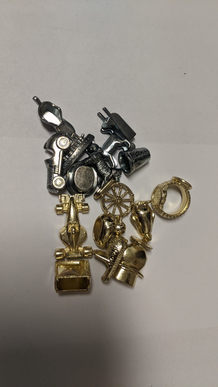 Monopoly Tokens 16 PCs 8 Gold 8 Silver BAcx18 | eBay