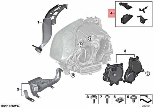 Genuine Repair kit Headlight Right BMW Hybrid M5 F07 F10 F11 F18 ...