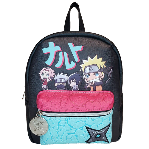 Naruto Chibi Shippuden Manga Mini Backpack Team 7 Black Concept One Viz ...
