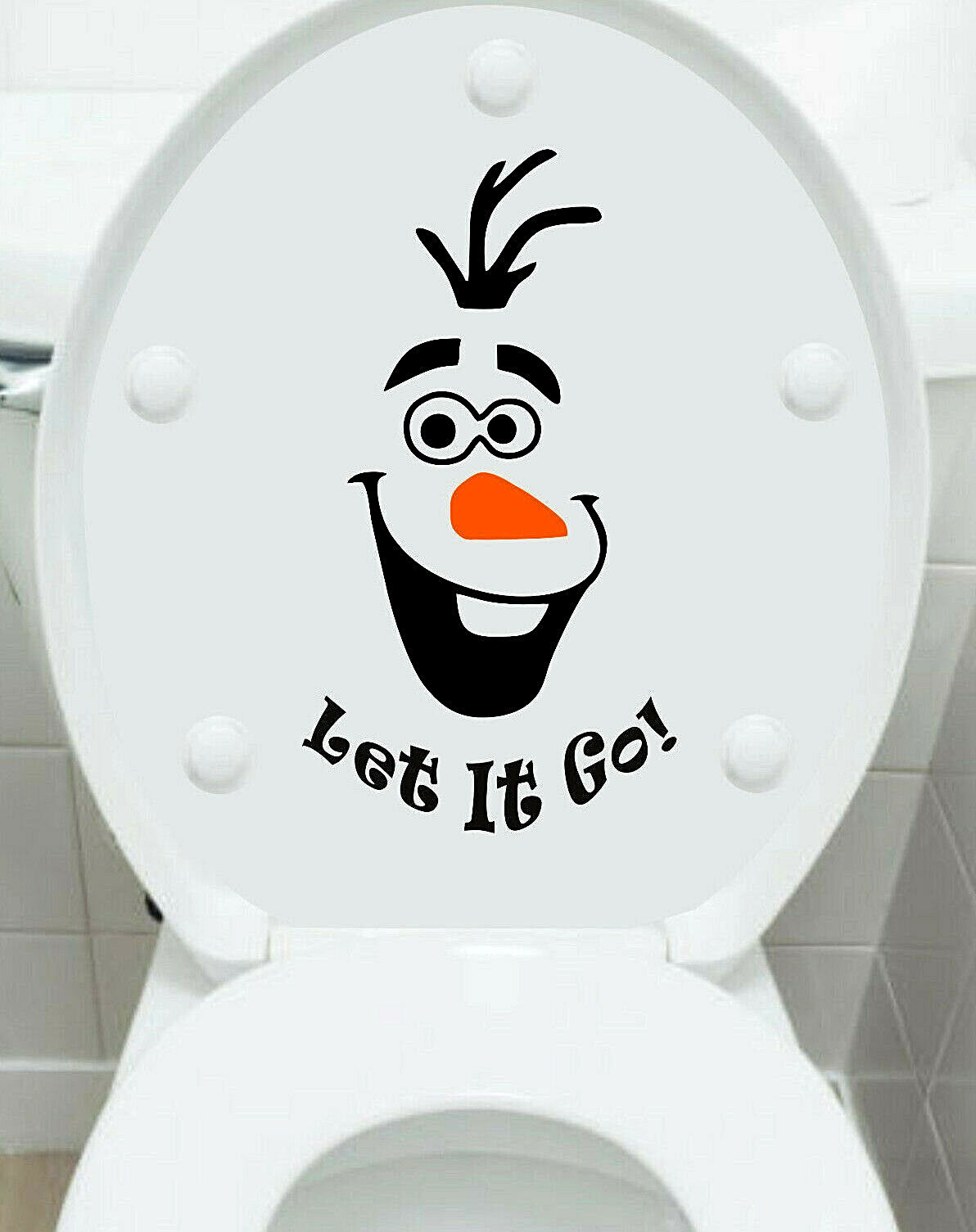 WC Frozen Olaf Let It Go Vinyl Sticker Decal Seat Toilet Bathroom | eBay