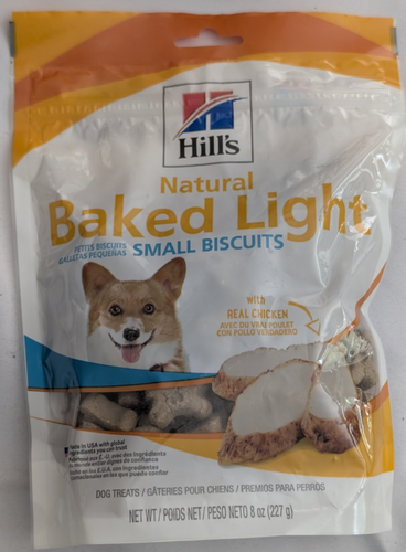 (4 pack) Hill's Natural Baked Light Biscuits, Small Dogs, Treats, 8 oz ...