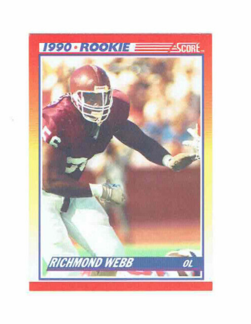 Richmond Webb OL #306 Score 1990 Rookie Football Card | eBay