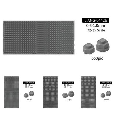 Simulation Model Parts Model Nuts And Bolts Scale 0.6-2.0MM 1/72 1/48 1 ...